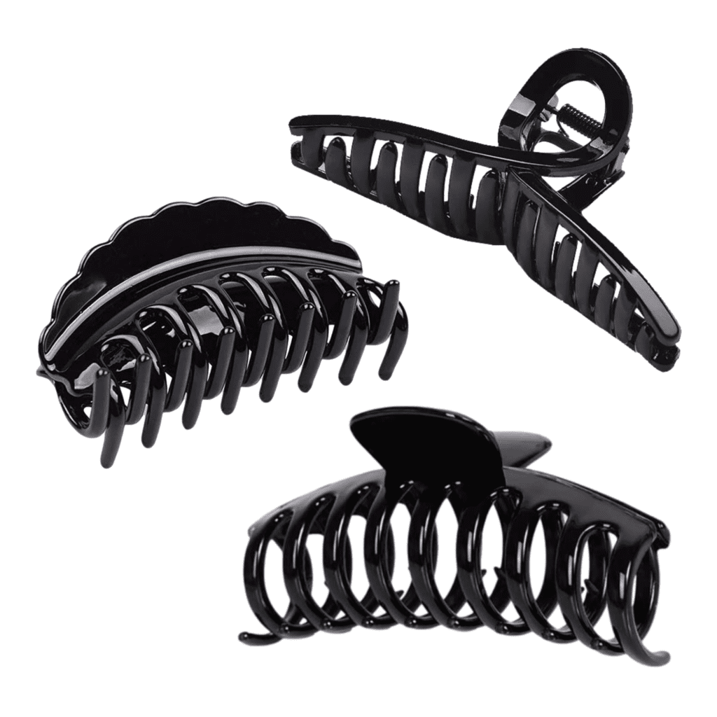 Large Hair Claw Clips - Black Collection - Marrie Premium Hair & Beauty ...