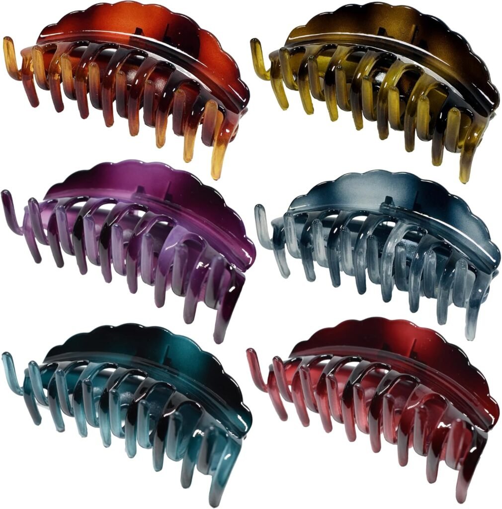 Hair Claw Clips for Thick & Large Hairs (pack of 6 clips) - Marrie ...